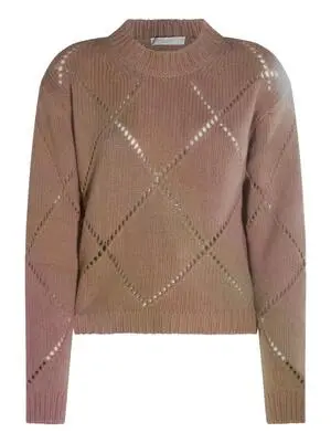 ZANONE Diamond-pattern Knit Sweater - Brown