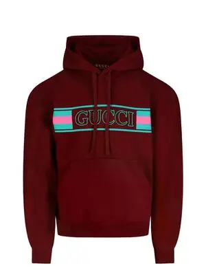 Gucci Logo-print Hoodie - Red