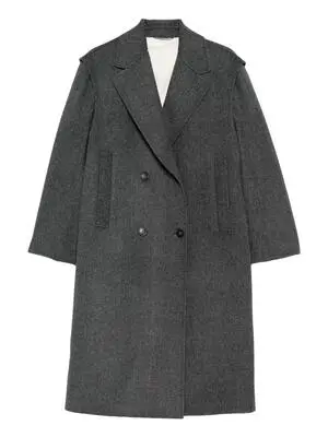Max Mara Double-breasted Wool Coat - Grey