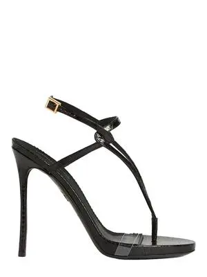 Dsquared2 Leather Heeled Sandals - Black