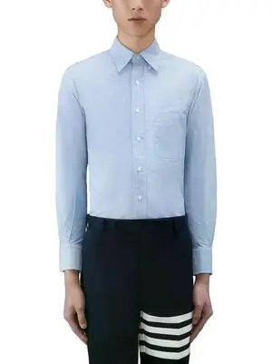 Thom Browne Oxford Long-sleeve Button-down Shirt - Blue