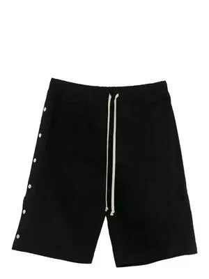 Rick Owens Button-fastening Drawstring Shorts - Black