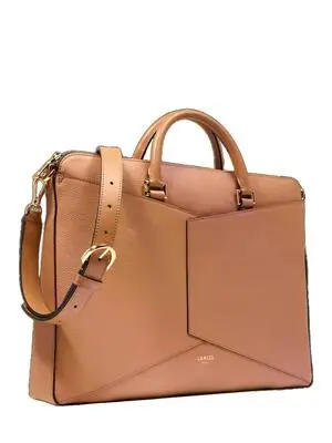LANCEL Leather Laptop Bag - Brown