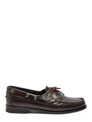 AeydĒ Harris Lace-up Leather Loafers - Brown