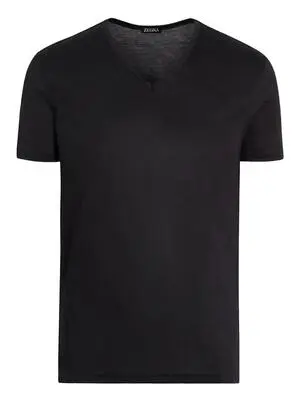 Zegna Cotton T-shirt - Black