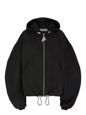 Attico Hooded Bomber Jacket - Black