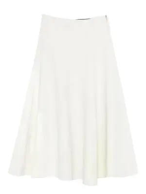 Jacquemus Flared Midi Skirt - White
