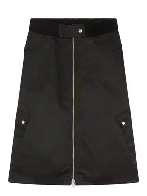 Vaquera Zip-front Skirt - Black