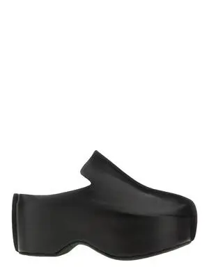 JW Anderson Platform Leather Clogs - Black