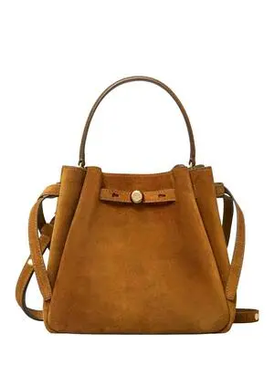 Tory Burch Romy Suede Bucket Bag - Brown