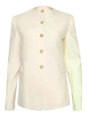 Khaite Jameson Button Jacket - Neutrals