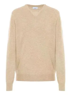 Malo V-Neck Cashmere Sweater Neutrals