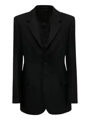 WARDROBE.NYC Buttoned Notch-Lapel Blazer