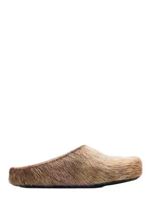 Marni Fur Slippers - Brown