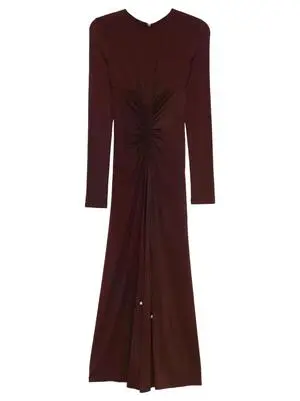 Max Mara Long-sleeve Drawstring Dress - Red