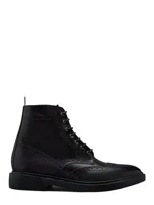 Thom Browne Leather Wingtip Boots - Brown