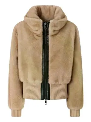 Pinko Faux-Fur Jacket C60 Beige