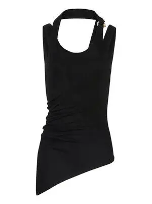 Jean Paul Gaultier Twisted Double-layer Tank Top - Black