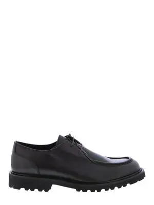 Fratelli Rossetti Leather Lace-up Derby Shoes - Black