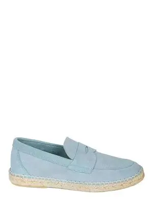 ABARCA Penny-strap Suede Loafers - Blue