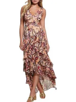 GUESS Leisha Sleeveless High-Low Dress