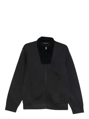 Emporio Armani Zip-front Panelled Jacket - Blue