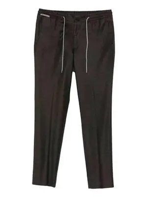 Corneliani Drawstring Waistband Trousers - Brown