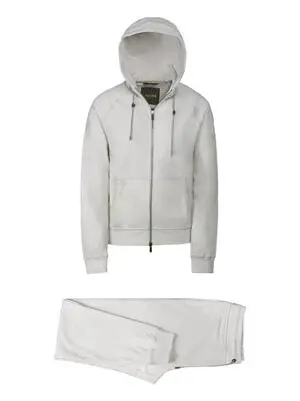 MOORER Hooded Zip-up Tracksuit - Neutrals