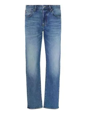 Armani Exchange Logo-patch Jeans - Blue