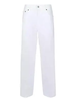 HAIKURE Buttoned Straight-leg Jeans - White