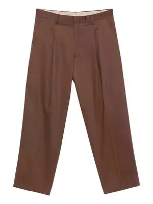 COSTUMEIN Pleated Straight-leg Trousers With Pockets - Brown