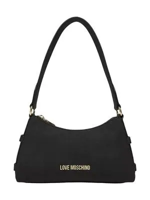 Moschino Logo Shoulder Bag - Black