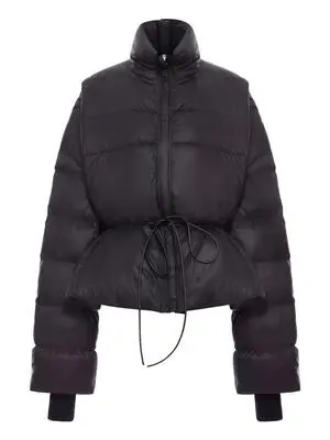 Rick Owens Padded High-neck Jacket - Black