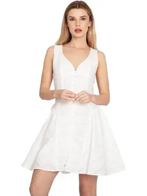 BELLE & BLOOM Little Lies Mini Dress - White