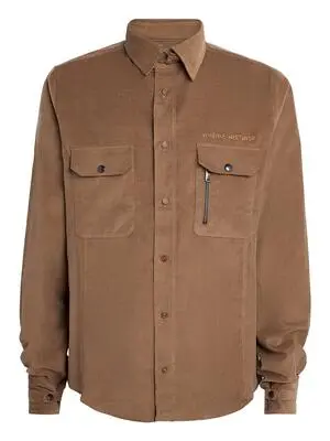 VIVIENNE WESTWOOD Organic Cotton Thomas Corduroy Overshirt - Brown