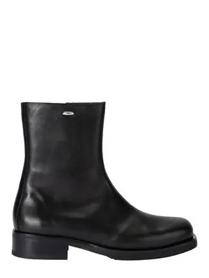 Our Legacy Leather Camion Ankle Boots - Black