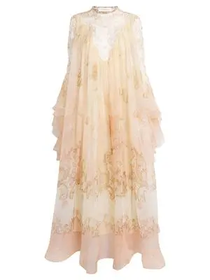 Zimmermann Silk Hypnotic Maxi Dress - Pink