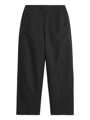 Cos Pima Cotton Barrel-Leg Pants Black
