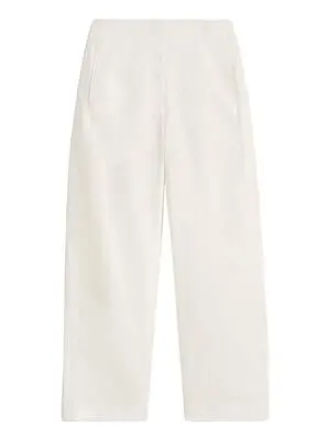 Cos Pima Cotton Barrel-leg Pants - White