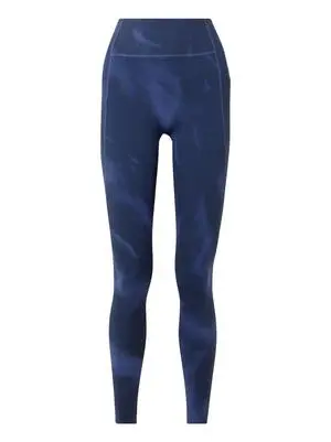 On Studio Printed Stretch Leggings - Blue