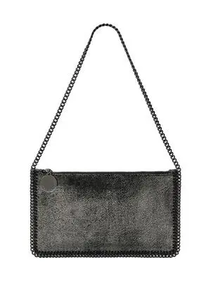 Stella McCartney Falabella Metallic Clutch - Black