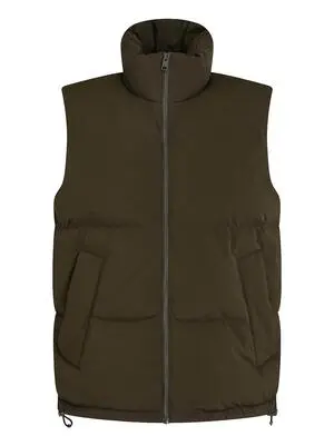 Sandro Quilted Shell Vest Army Green