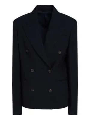 Brunello Cucinelli Wool Double-breasted Blazer - Midnight Blue