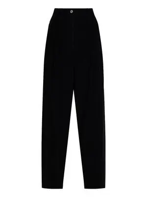 Brunello Cucinelli Cotton-blend Corduroy Tapered Pants - Black