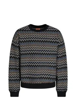 Missoni Cotton-fleece Sweatshirt - Black