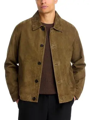 Theory Amos Leather Jacket Duffle