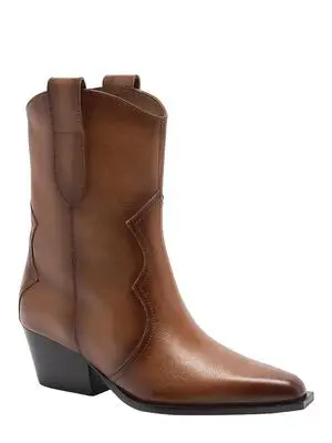 Free People Cat Nap Cowboy Boots - Saddle Leather