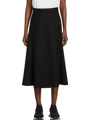 Moncler Wool A-line Skirt - Black