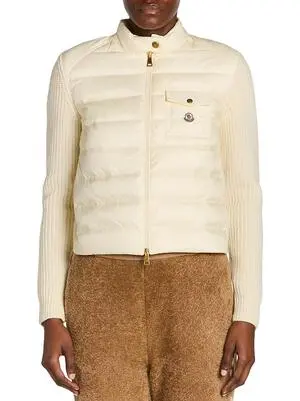Moncler Cardigan Jacket - Natural