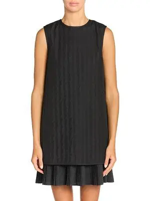 Moncler Overlay Mini Dress - Black